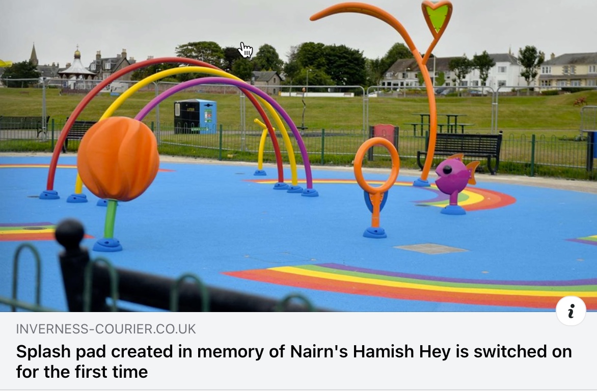 Splash Pad Opens 🌈💦😃 ️🧡💛💚💙💜💖😃💦🌈 – #TeamHamish